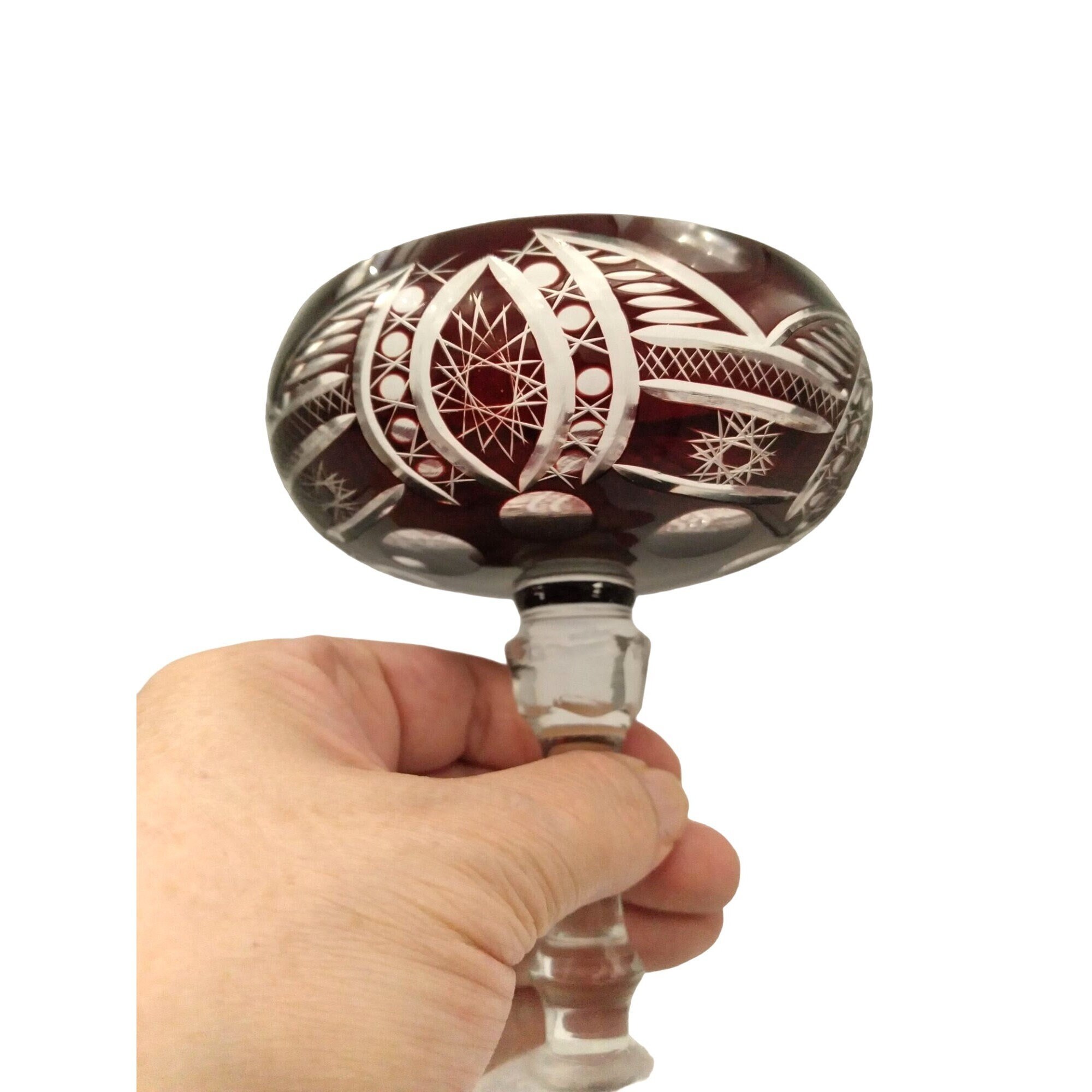 Rare Vintage Ruby Crystal Champagne Glass 1pc - Etsy