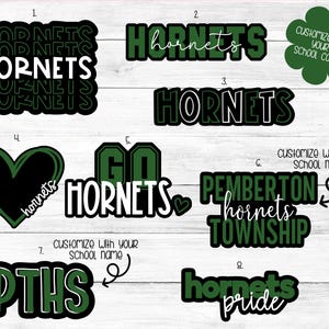 School Spirit Stickers, Set of 8, School Pride Design, Water Bottle ...