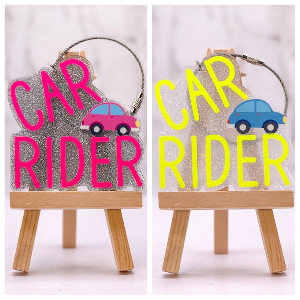 Car Rider Tag for Car - Etsy