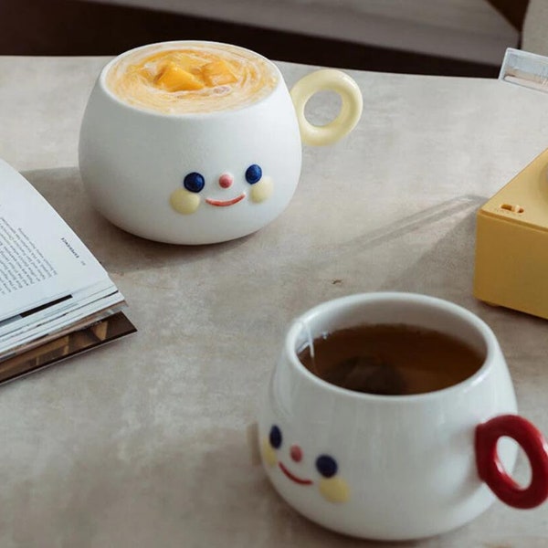 Face Ceramic Mug - Etsy