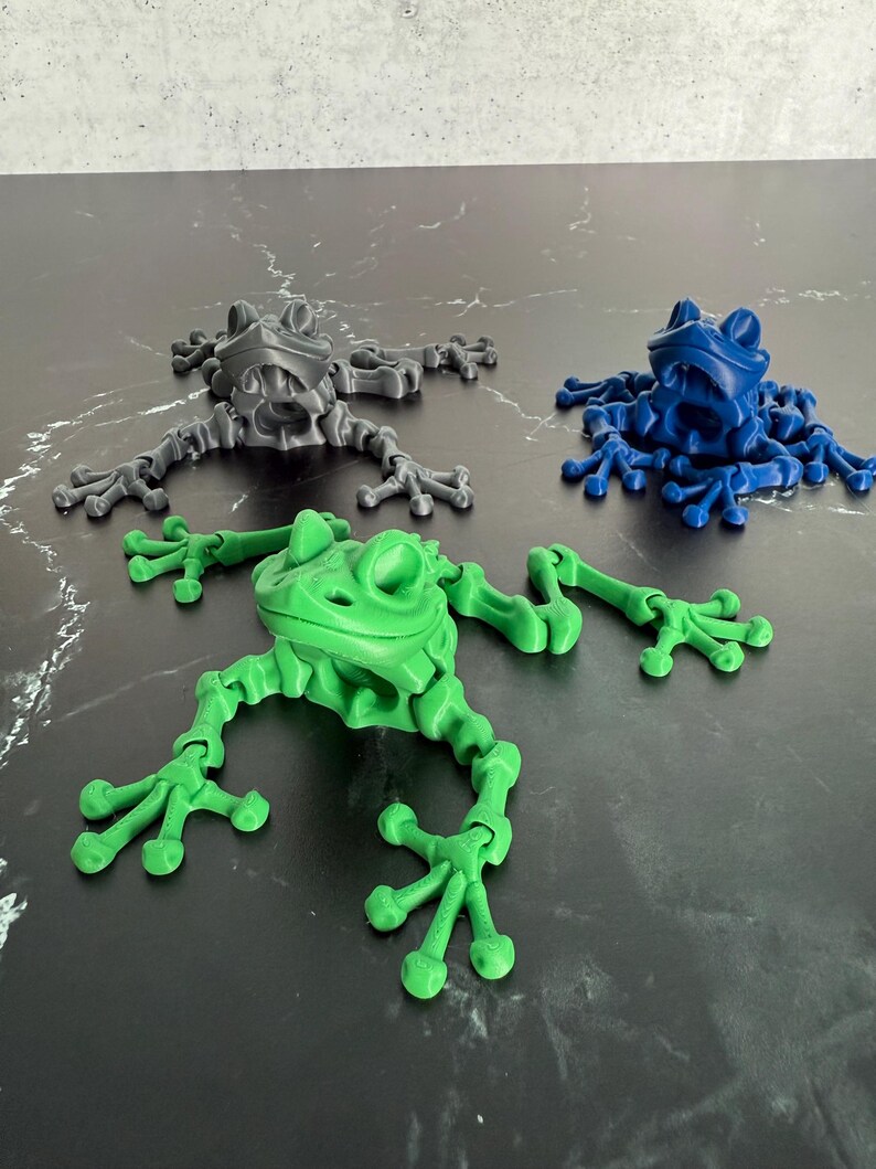 Flexi Factory Articulating/flexible Skeleton Frog - Etsy