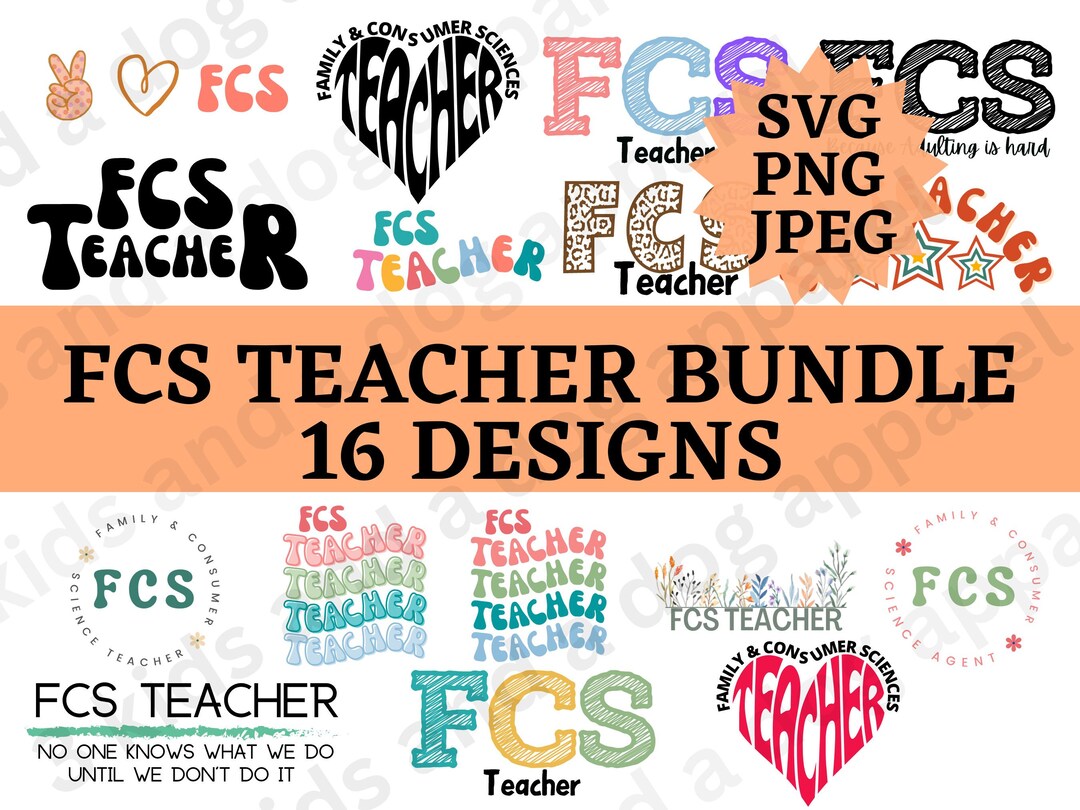 FCS Teacher Svg FCS Teacher Png FACS Teacher Svg Fcs Teacher Shirt Home ...