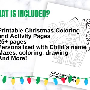 Custom Gift From Elf Christmas Coloring Pages for Christmas Activity ...