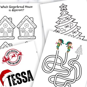 Custom Gift From Elf Christmas Coloring Pages for Christmas Activity ...