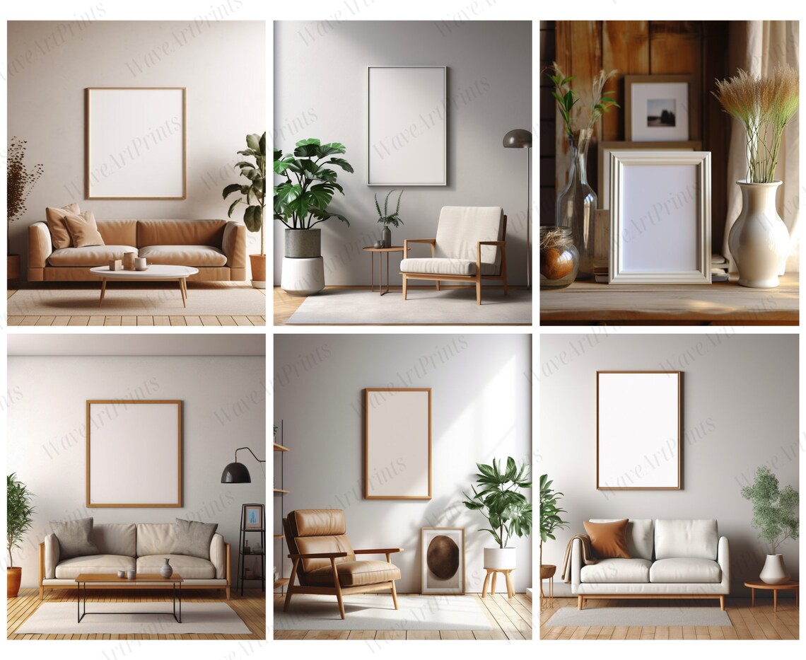 100 Frame Mockup Bundle I Modern Mockup I Frame Mockup I Wall Art Frame ...
