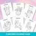 Unicorn Coloring Pages, Set of 11 Printable Coloring Pages for Kids ...