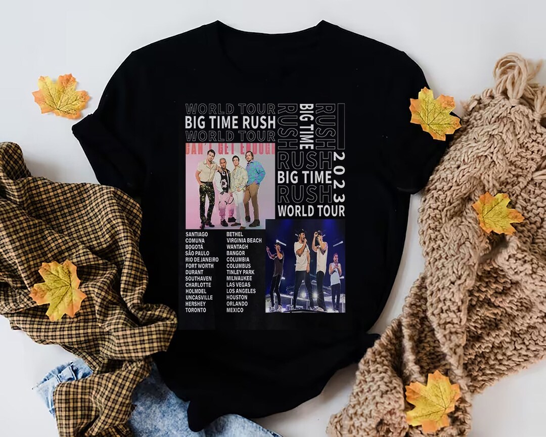 Tour 2023 Big Time Rush T-shirt BTR Big Time Rush Merch Gift - Etsy UK