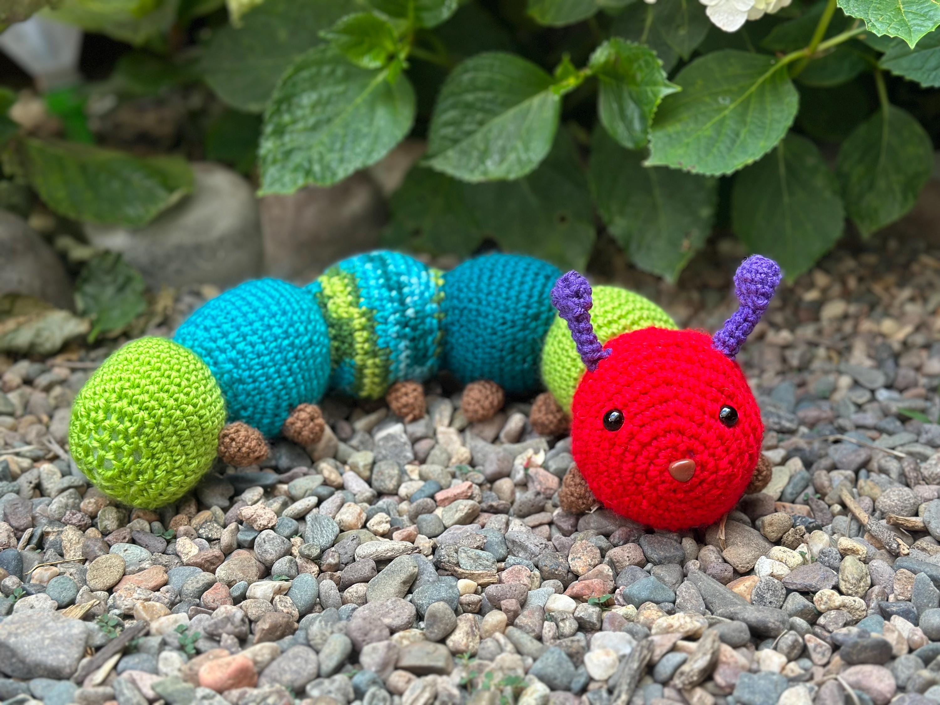 Amigurumi Caterpillar Crochet Pattern - Easy Cute Bug Toy PDF- Beginner ...