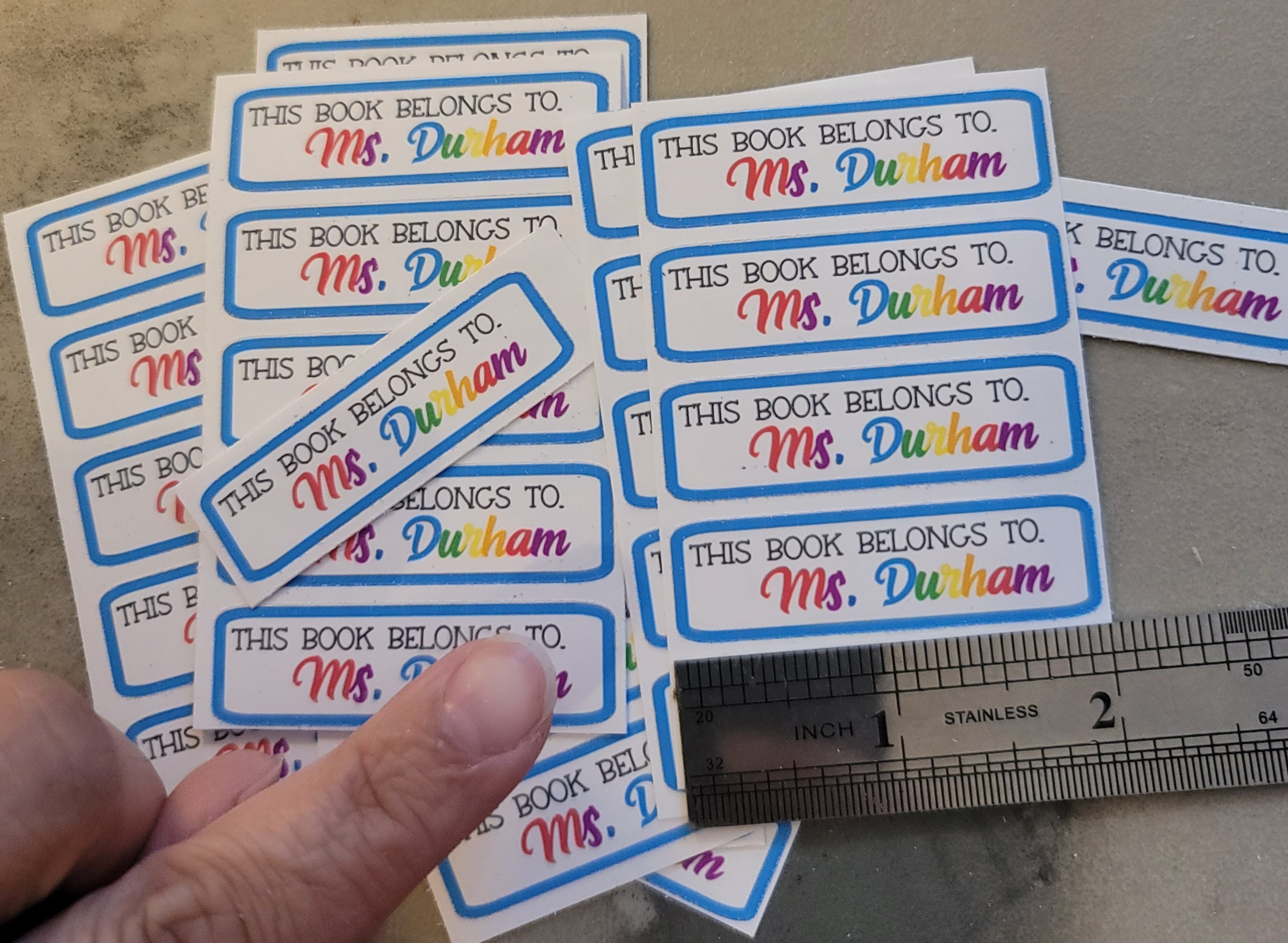 Teacher Book Labels | Teacher Supplies Labels | Teacher Gifts | Book ...