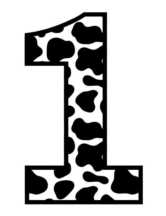 Down on the Farm Cow Print: Printable Bulletin Board Letters Classroom ...
