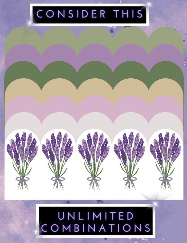 Purple Lilac Pattern Bulletin Board Border Pastel Classroom Wall Decor ...