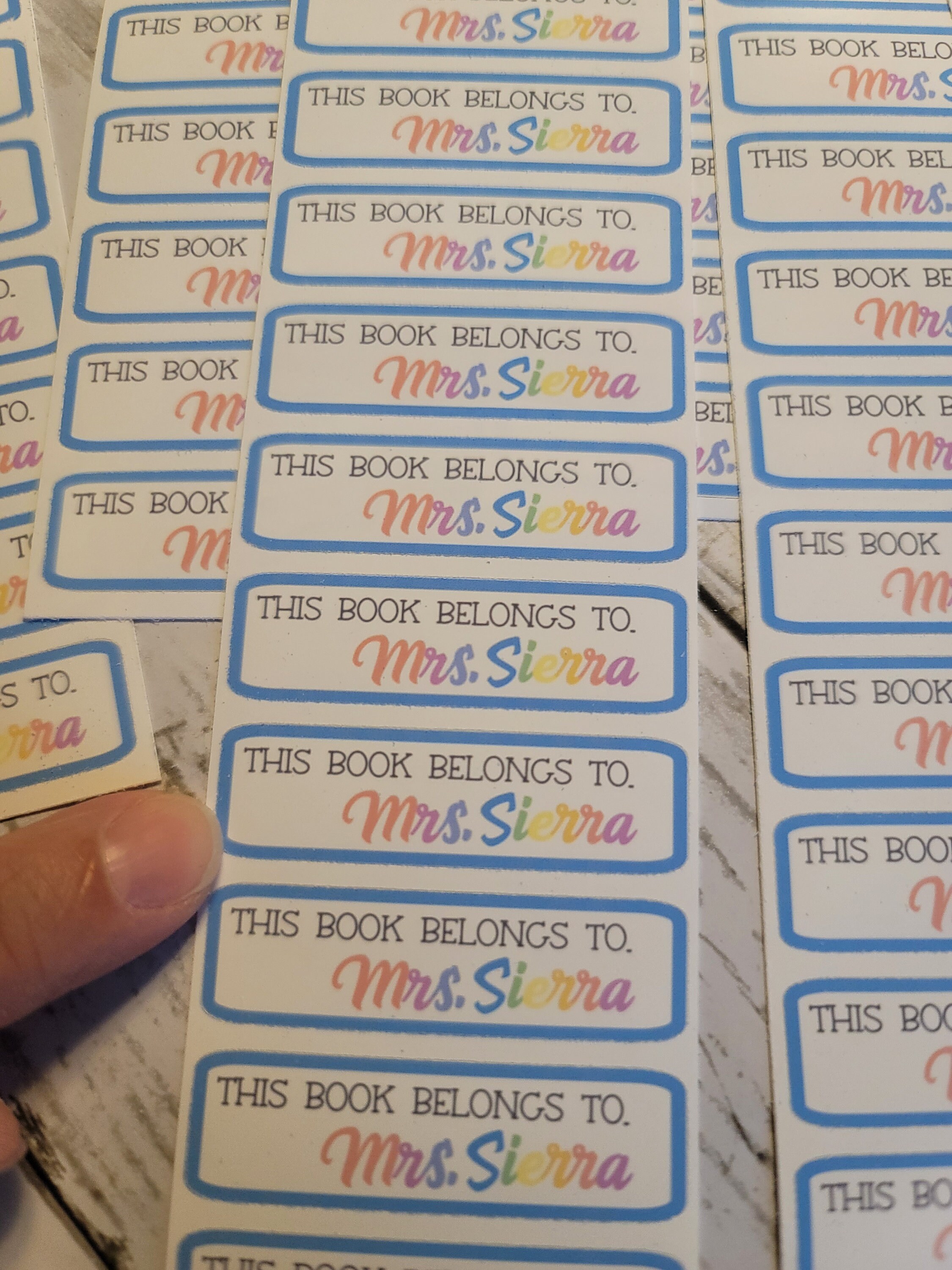 Teacher Book Labels | Teacher Supplies Labels | Teacher Gifts | Book ...