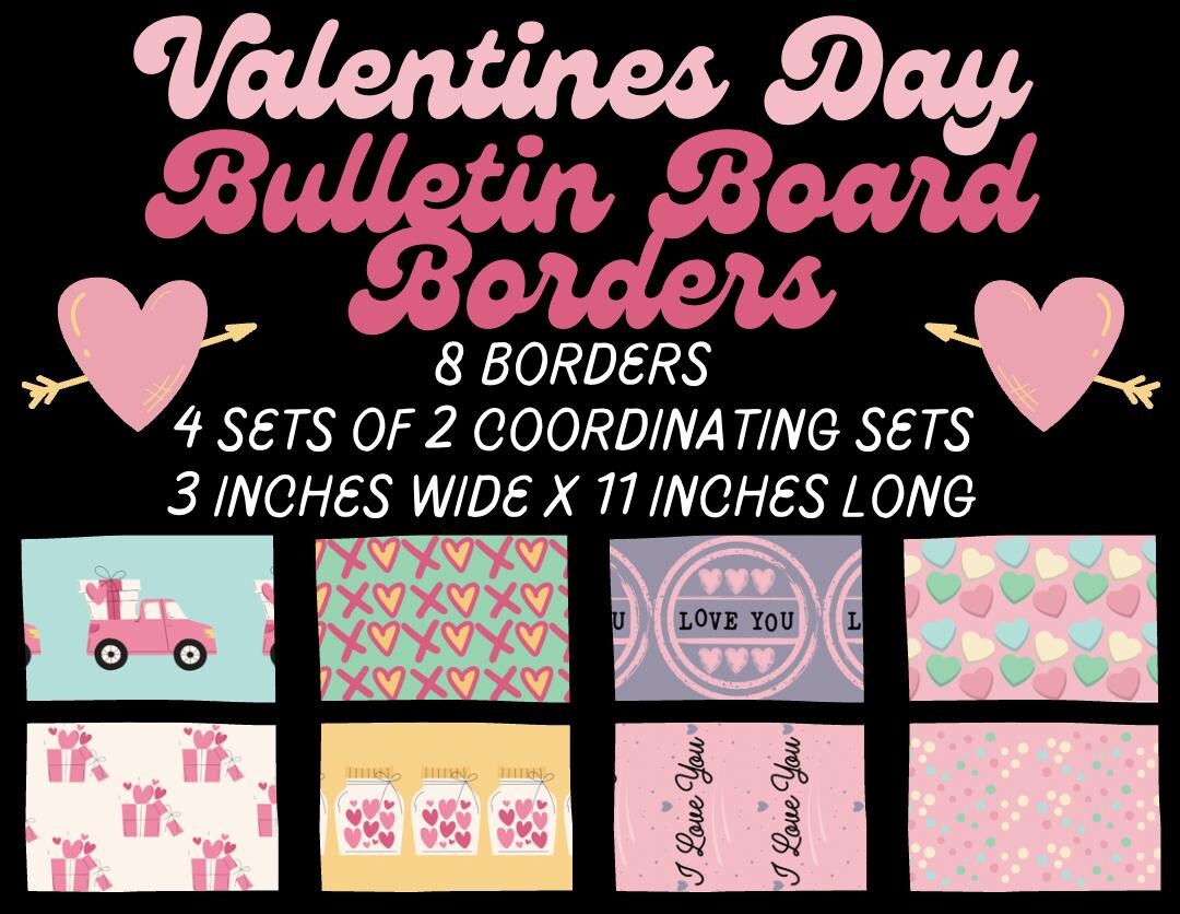 Valentine's Day Bulletin Board Borders | 8 Printable Designs ...