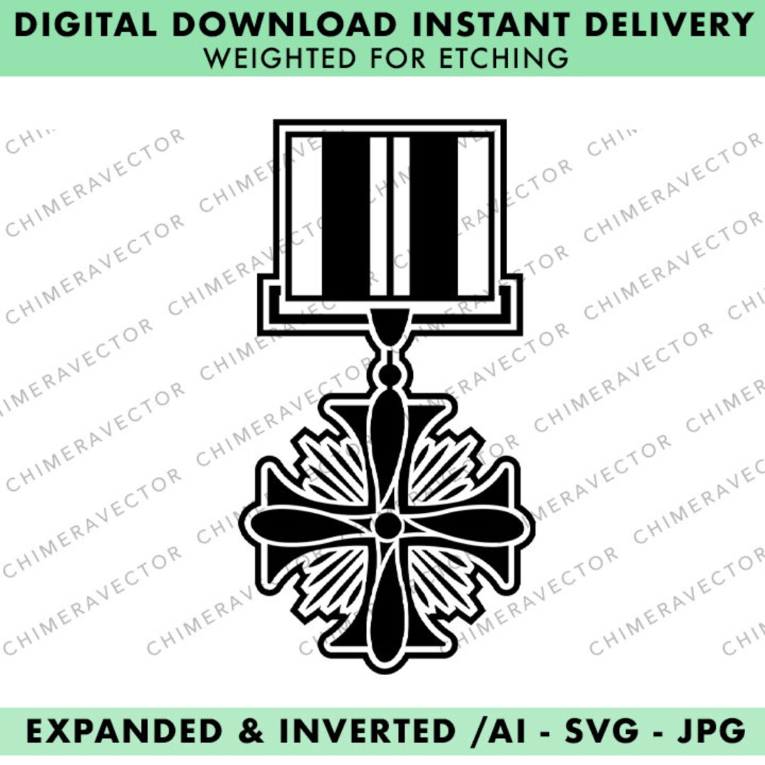 Distinguished Flying Cross (DFC) Logo - Ai - Svg - Png - Etsy