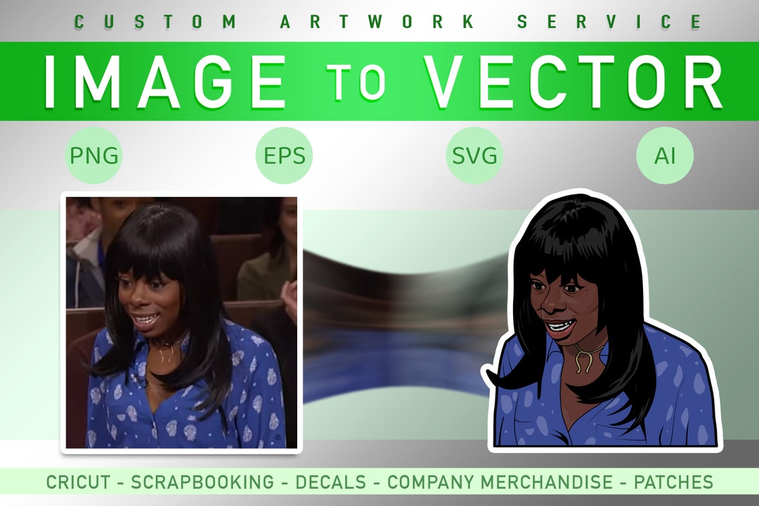 Color Portrait to Vector Artwork - JPG to SVG - Patches, Cricut ...