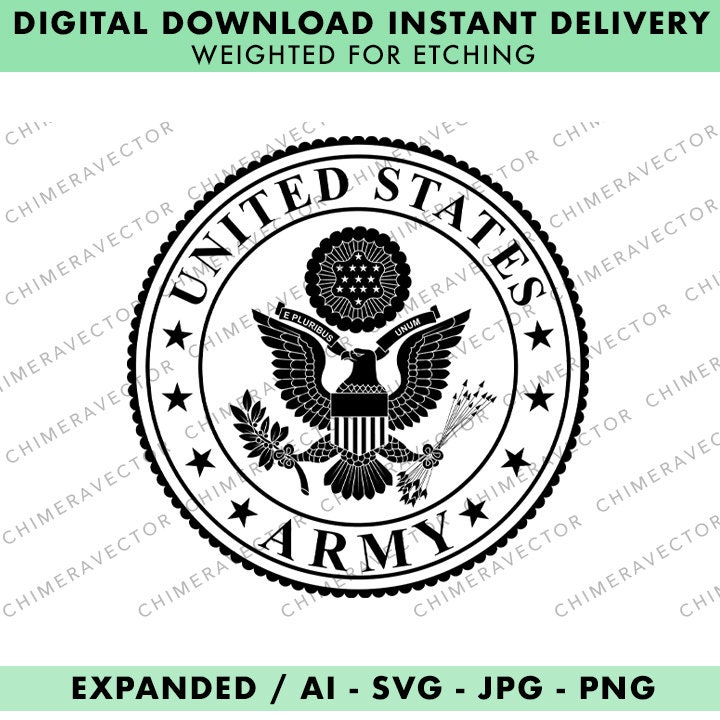 US ARMY Seal - SVG - Ai - Jpg - Png - Etsy