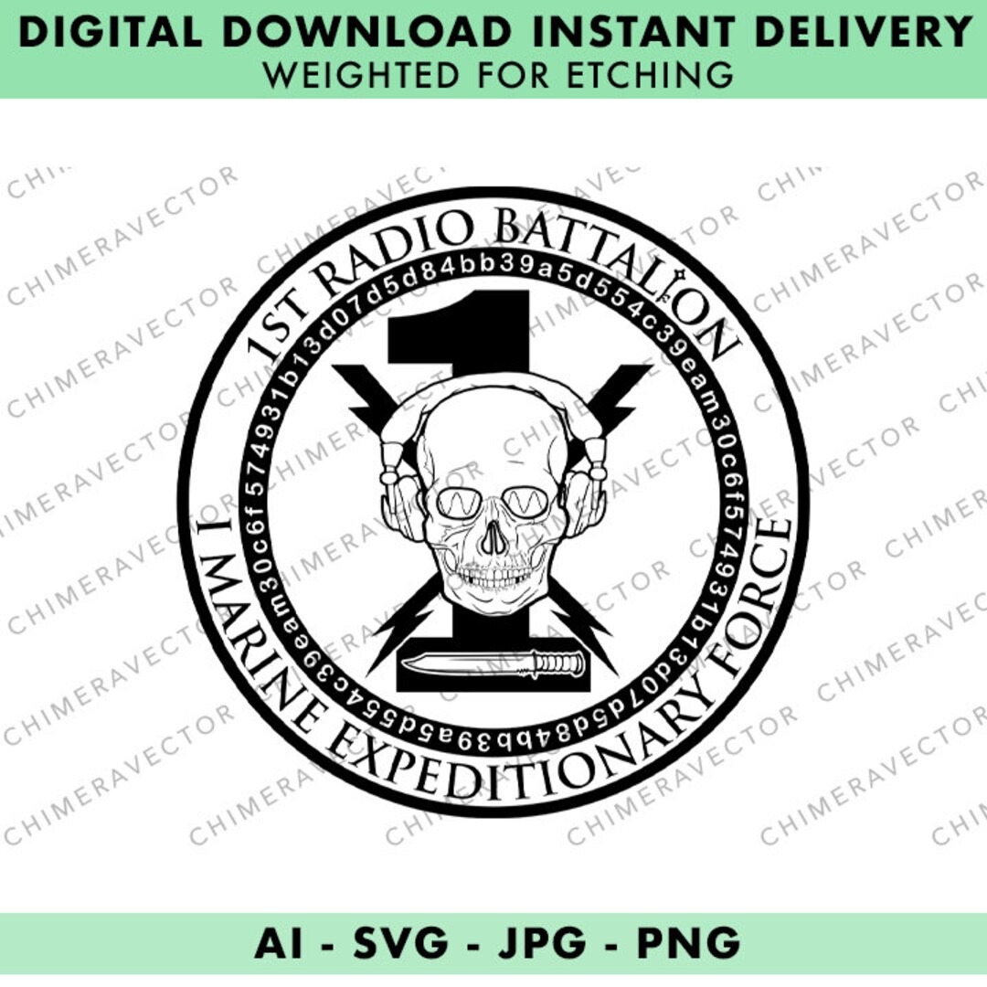1ST RADIO BATTALION - Ai - Svg - Jpg - Png - Etsy