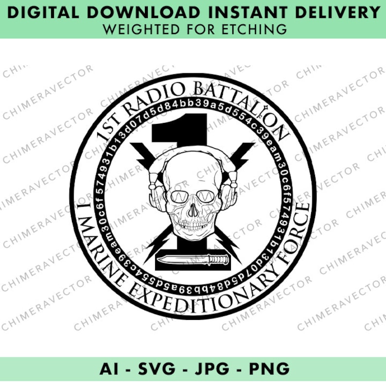 1ST RADIO BATTALION - Ai - Svg - Jpg - Png - Etsy