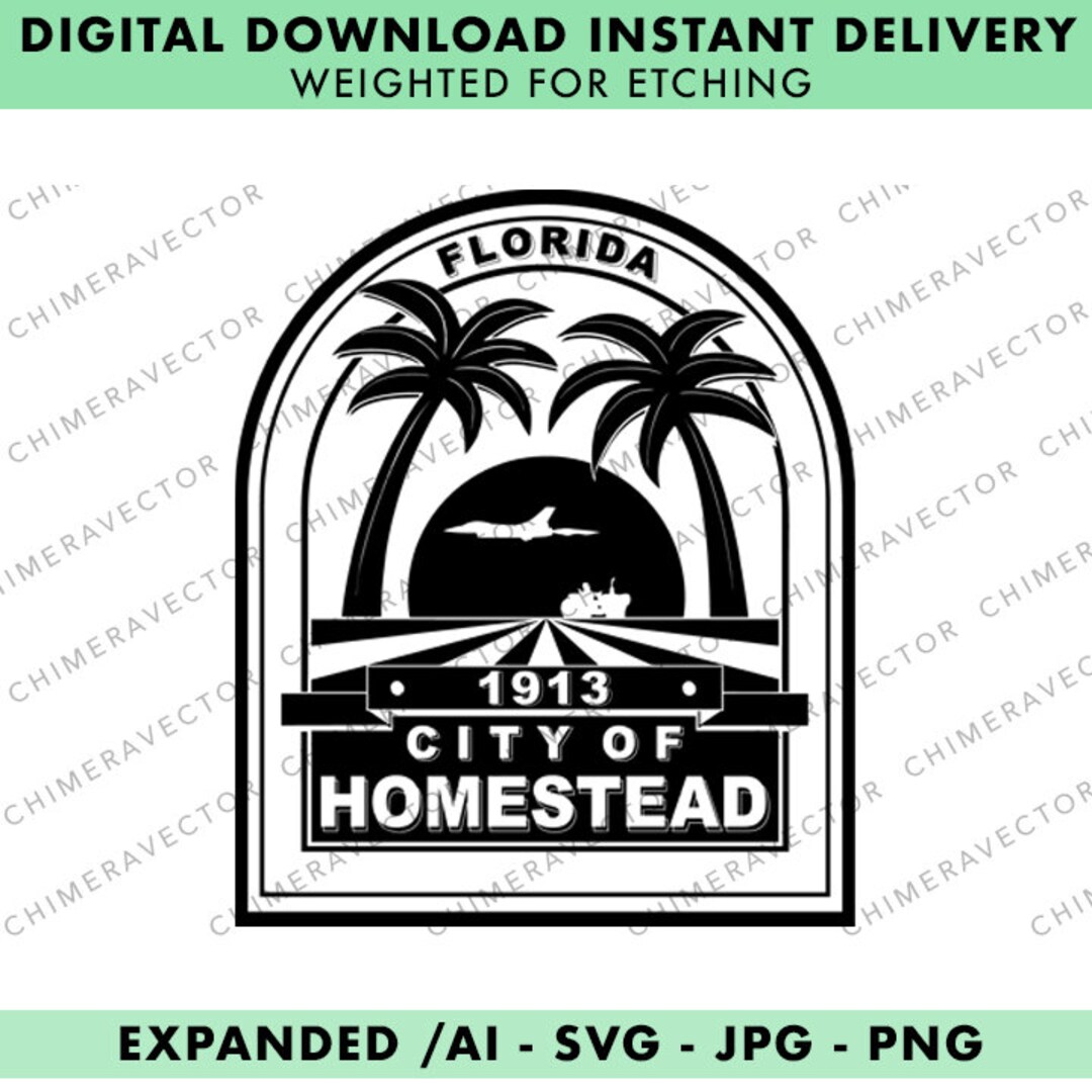 Ciudad de Homestead Florida SVG - Etsy México