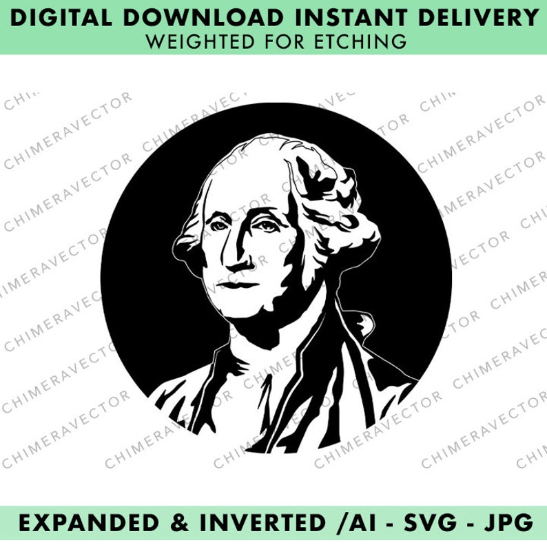 President George Washington SVG Ai - Etsy