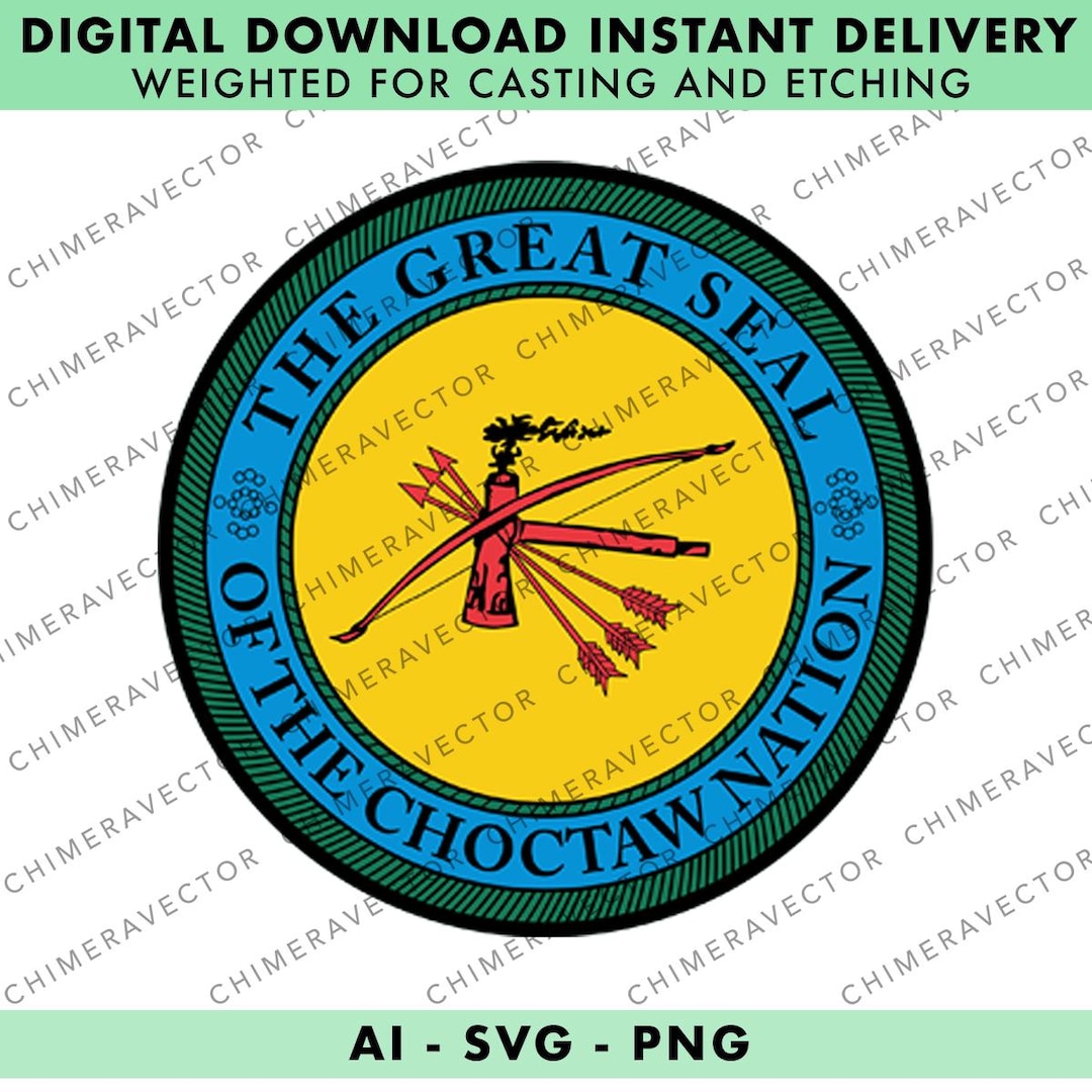 Choctaw Nation of Oklahoma Seal Vector Art - Svg - Ai - Png - Etsy