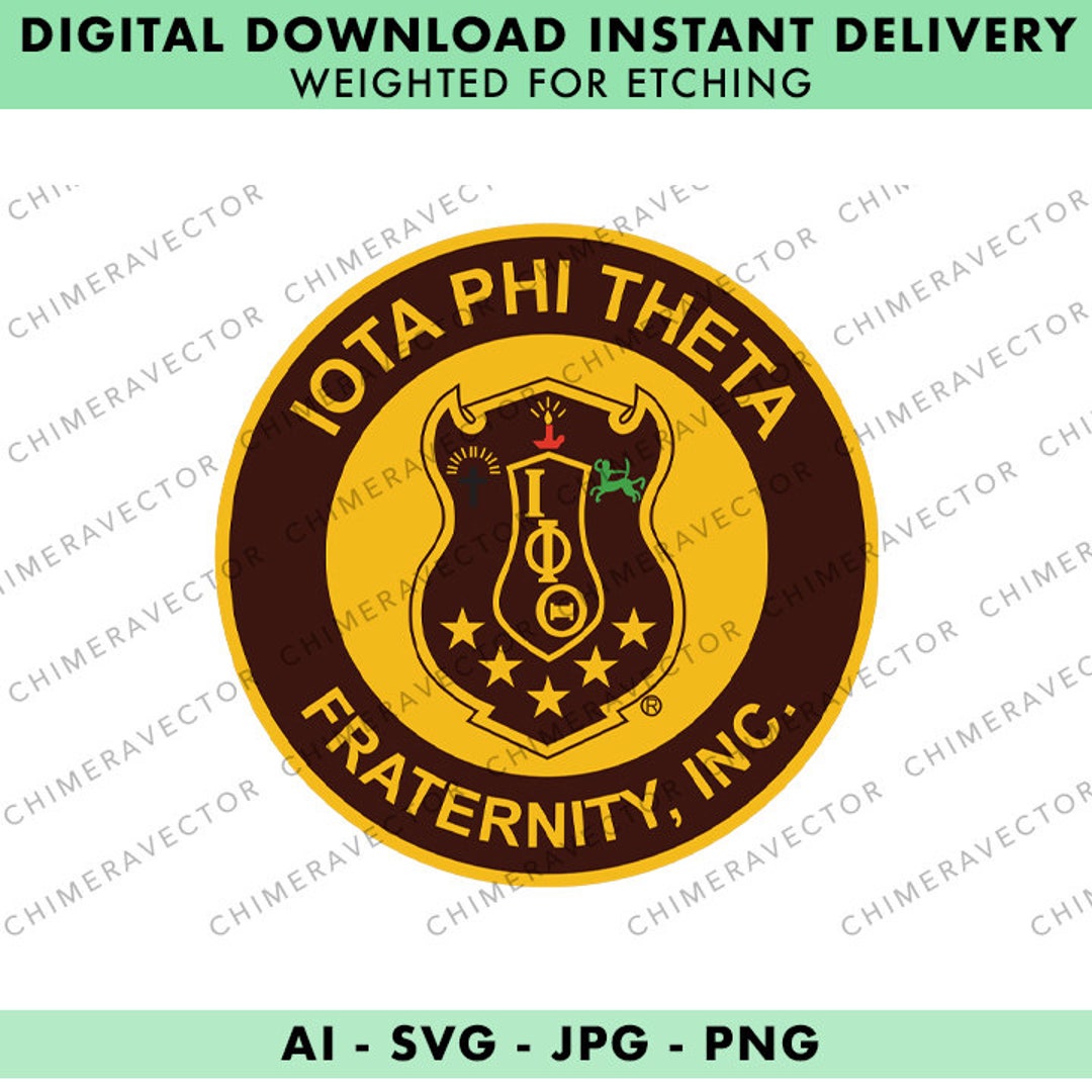 IOTA PHI THETA Fraternity Seal Svg Png Ai Full Color - Etsy
