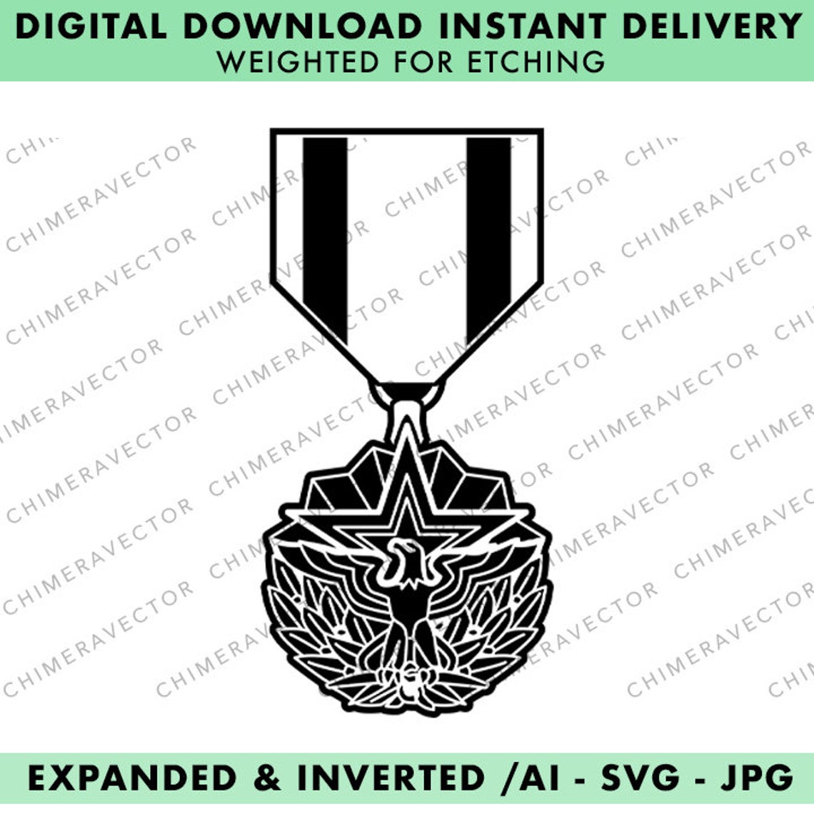 Meritorious Service Medal MSM Logo Ai Svg Png - Etsy