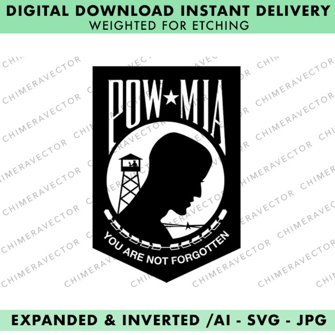 Official POW MIA Vector SVG - Etsy