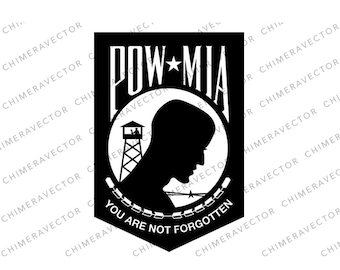 Official POW/MIA Logo Vector Files - Etsy