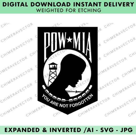 Official POW MIA Vector SVG - Etsy