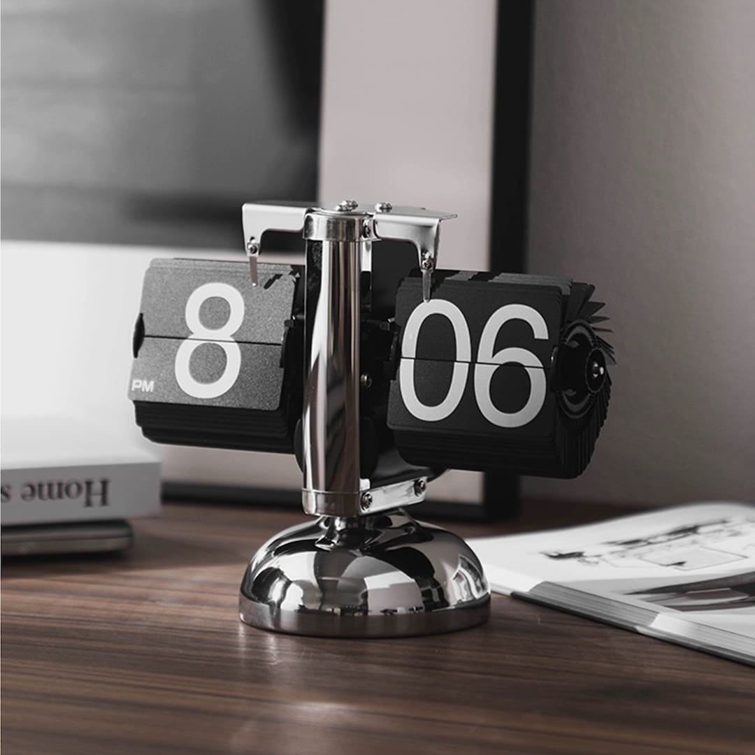 Page Turning Clock Office Desk Clock Creative Clock - Etsy