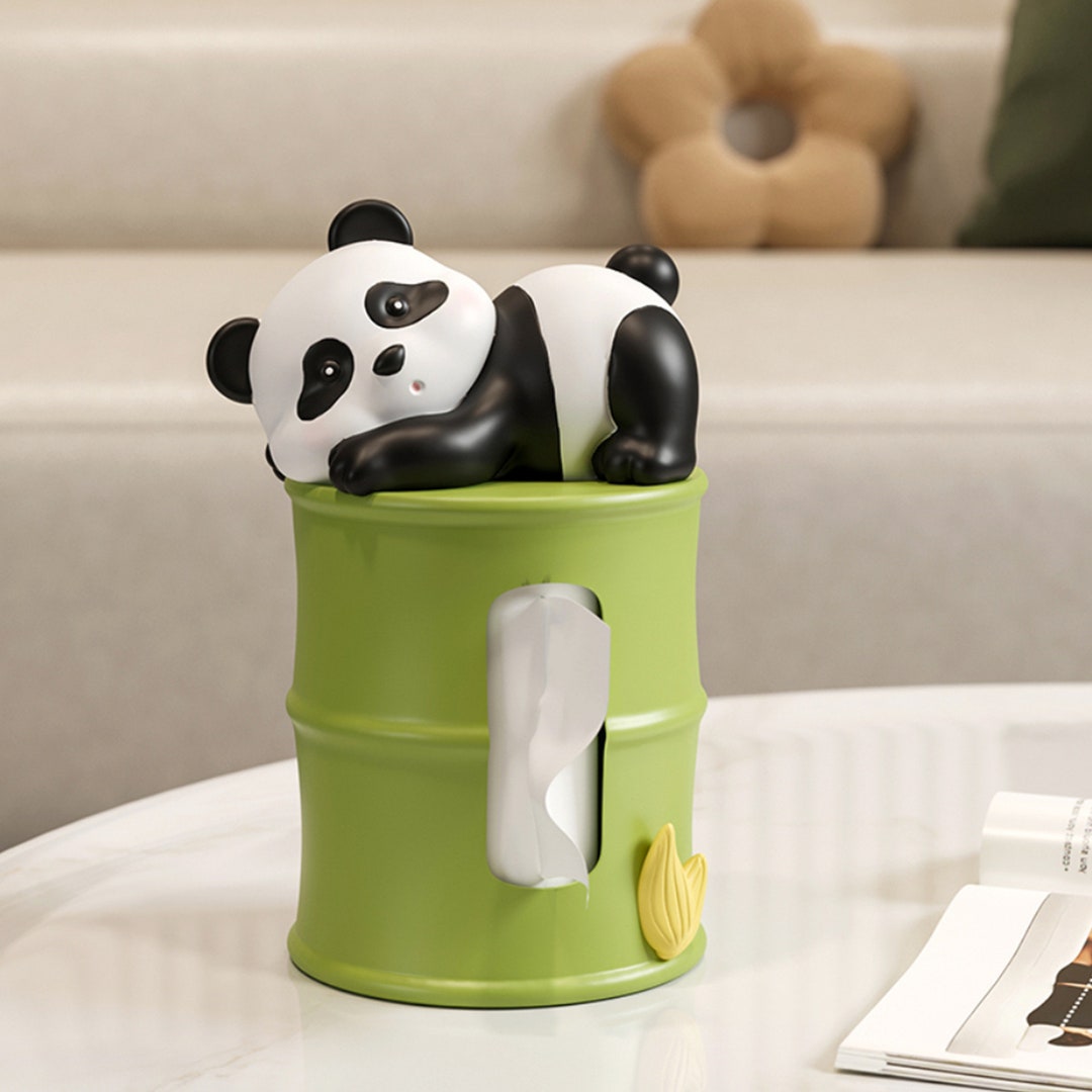 Cute Panda Storage Tray Cute Key Holder Creative Tissue Box - Etsy