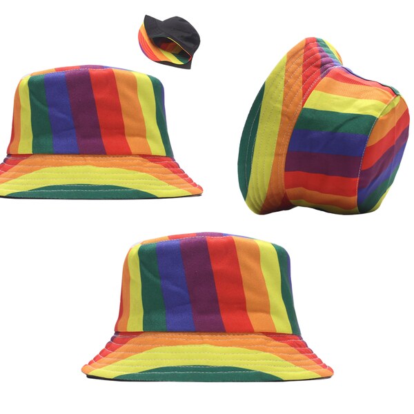 Rainbow Hat - Etsy