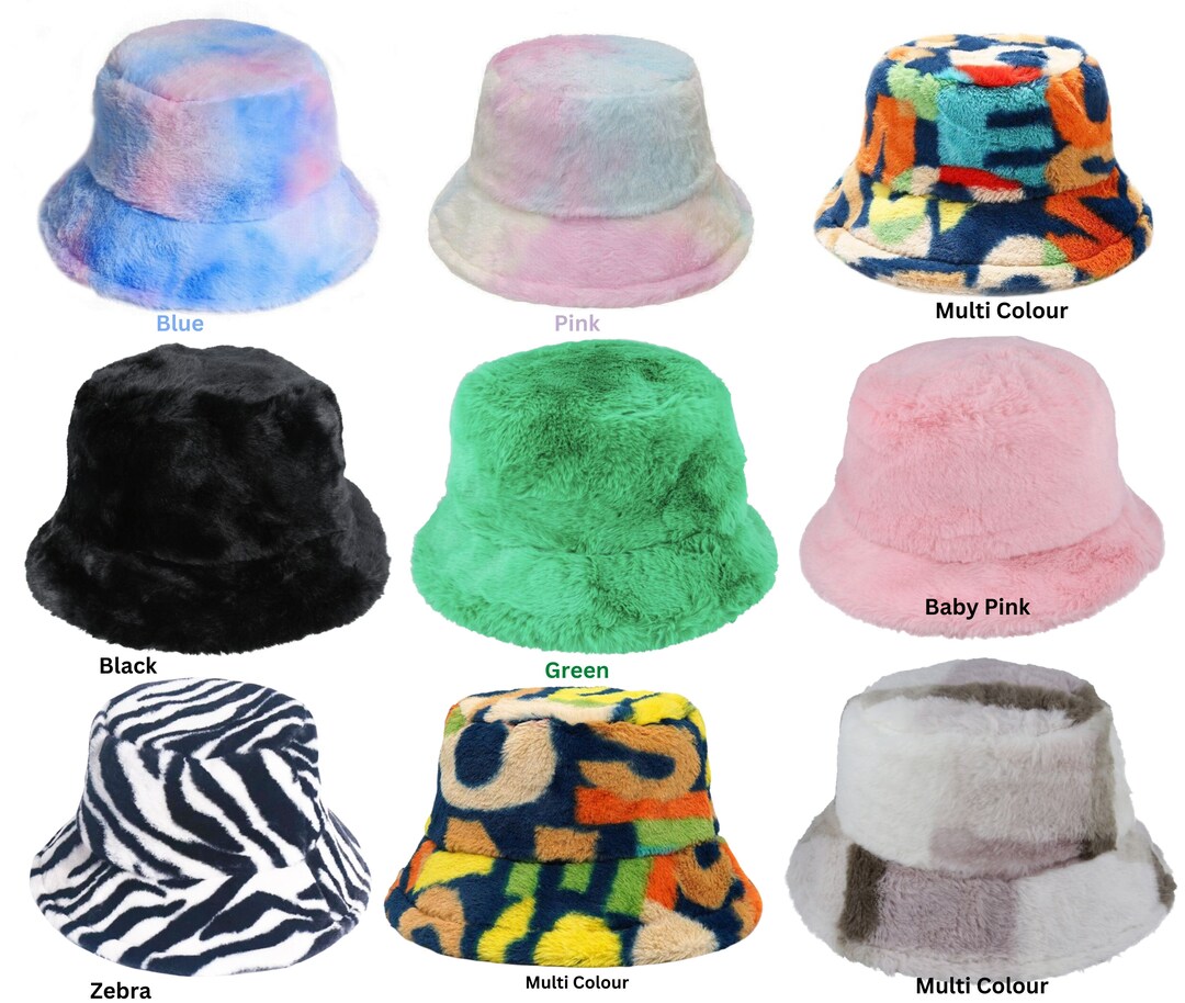 Embrace Cozy Elegance With Our Women's Soft Fluffy Bucket Hat A ...