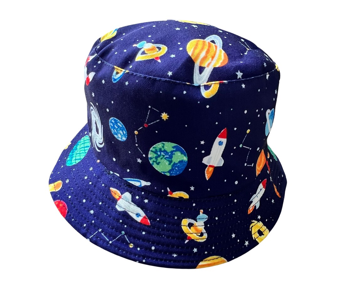Starry Skies: Reversible Unisex Galaxy Bucket Hat in Blue - Etsy