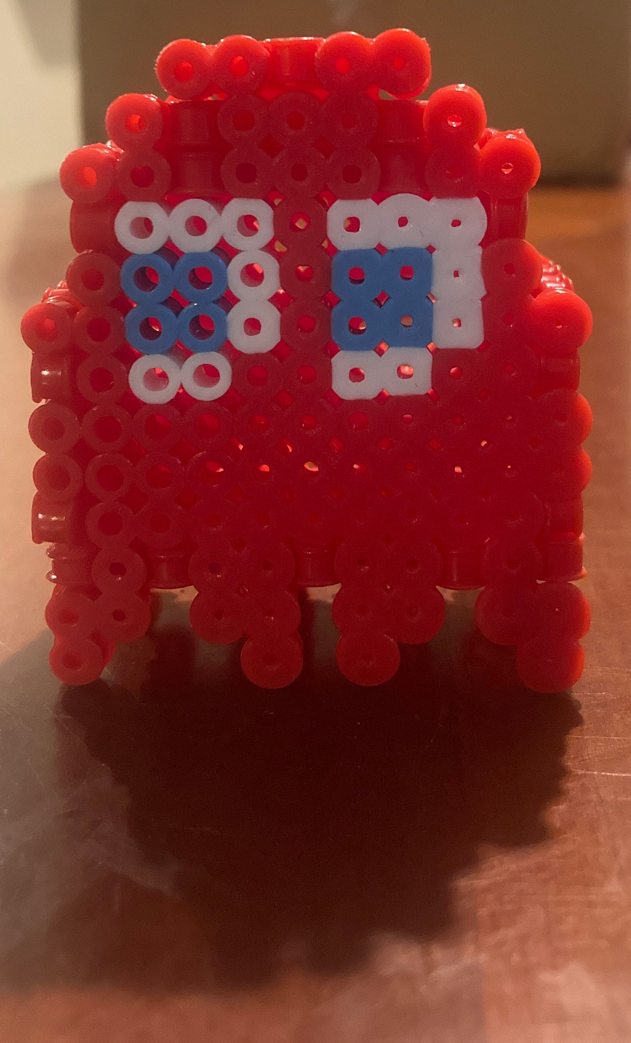 3D Perler Bead Pac Man Ghost Blinky - Etsy