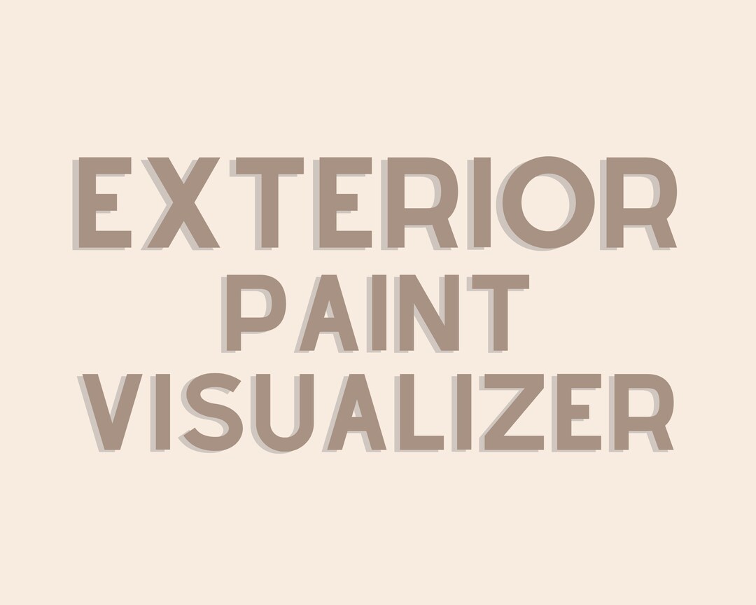 Exterior House Paint Color Visualizer - Etsy