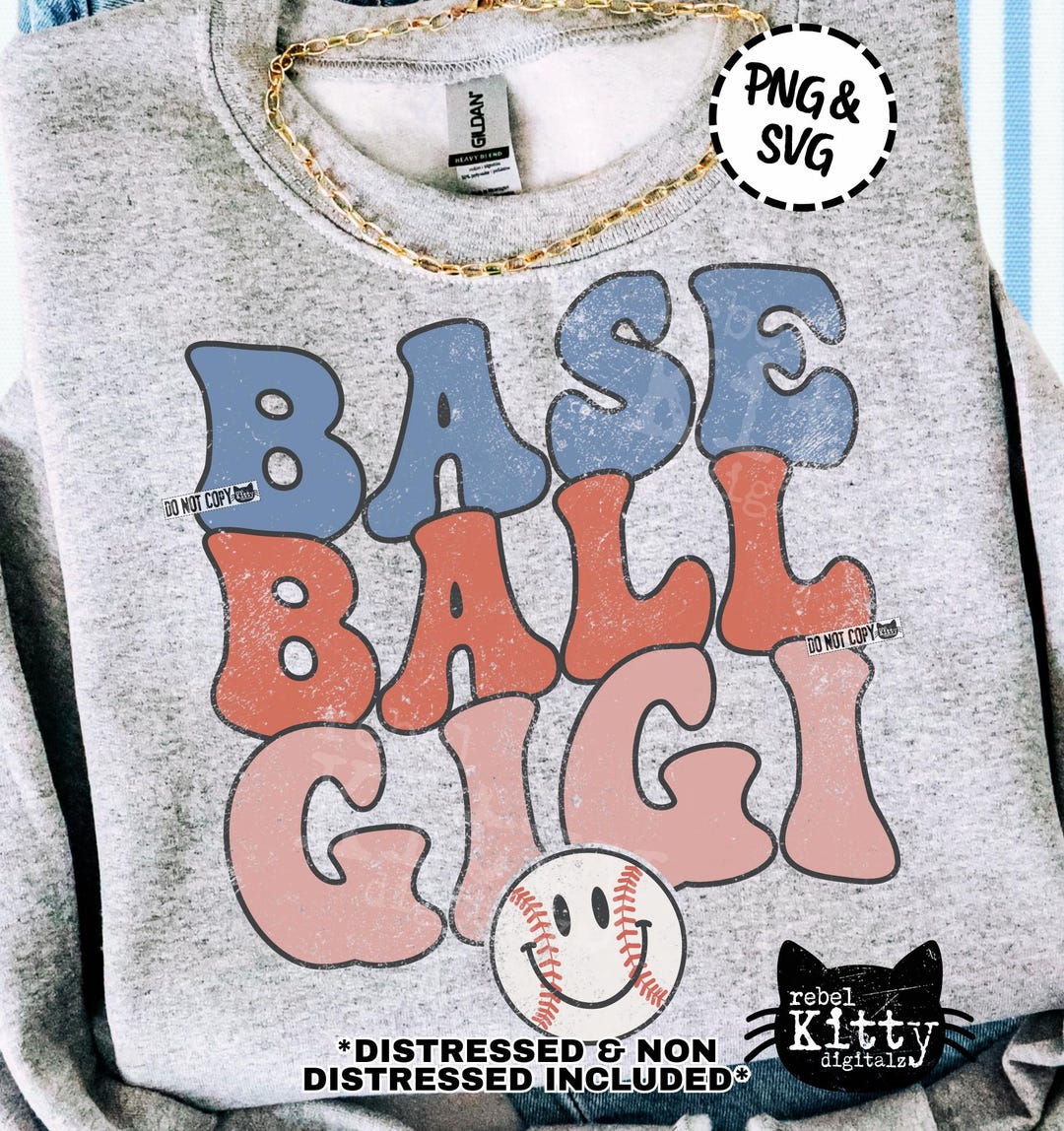 Baseball Gigi PNG | SVG | Baseball Grandma | Retro Baseball | Trendy ...