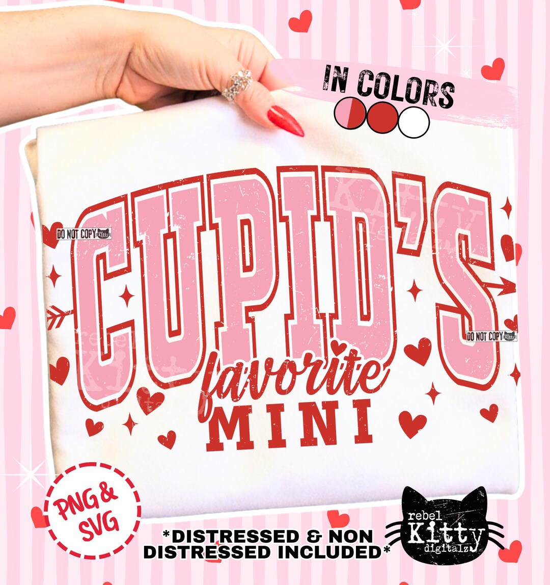 Cupid's Favorite Mini PNG | SVG | Trendy Valentines Day | Popular ...