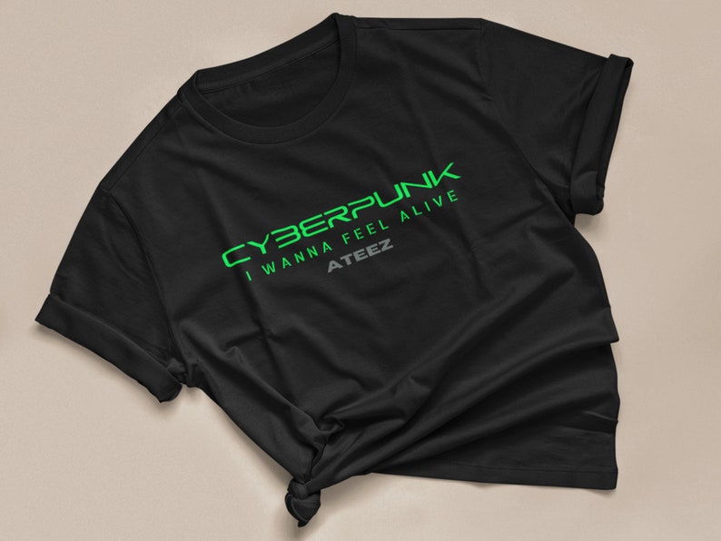 Ateez Cyberpunk Shirt, Ateez Shirt, Atiny Shirt, Ateez Fan Shirt ...