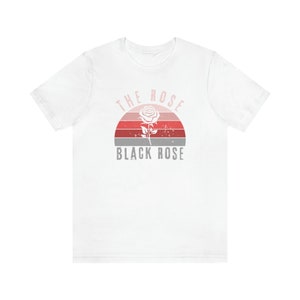The Rose Black Rose Retro Sunset Unisex Shirt, the Rose Shirt, Black ...