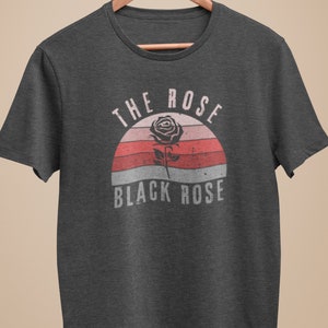 The Rose Black Rose Retro Sunset Unisex Shirt, the Rose Shirt, Black ...