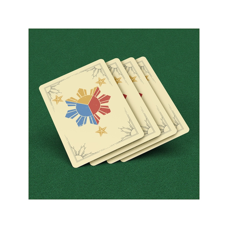 Filipino Playing Cards, the Philippines Flag Design, Star, Sun, Pinoy ...