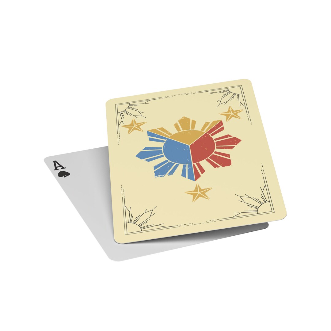 Filipino Playing Cards, the Philippines Flag Design, Star, Sun, Pinoy ...