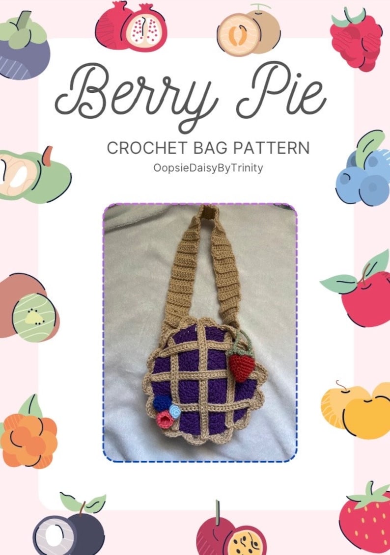 Berry Pie Crochet Bag Pattern - Etsy