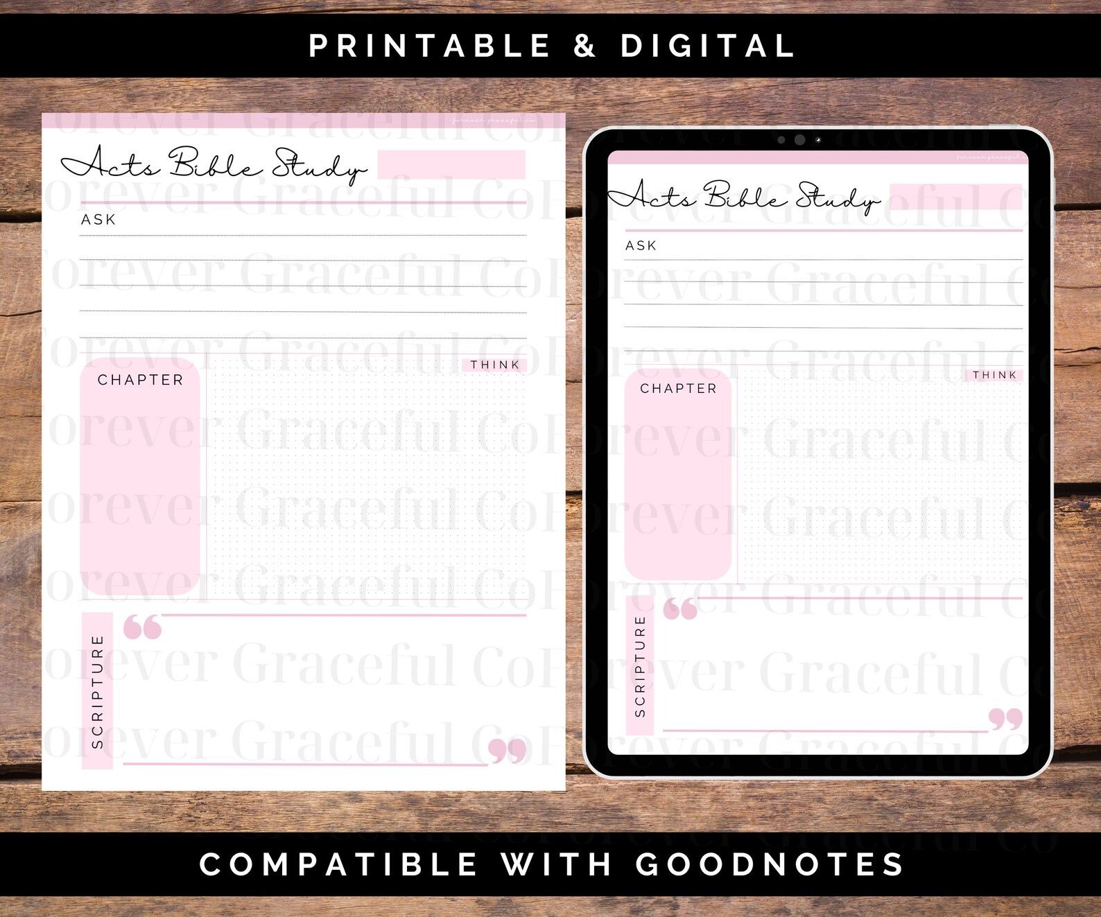 ACTS Bible Study Printable Template - Etsy Australia