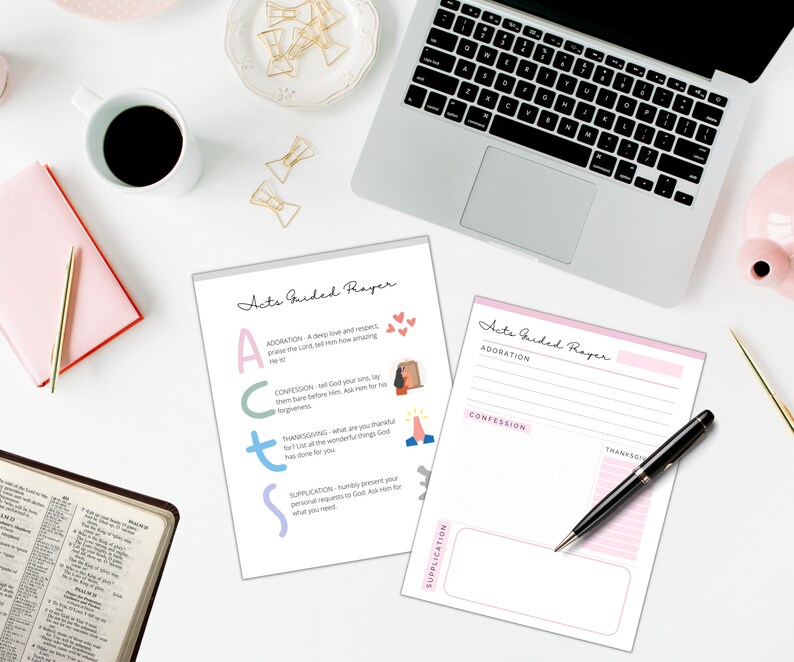 ACTS Guided Prayer Printable Template - Etsy