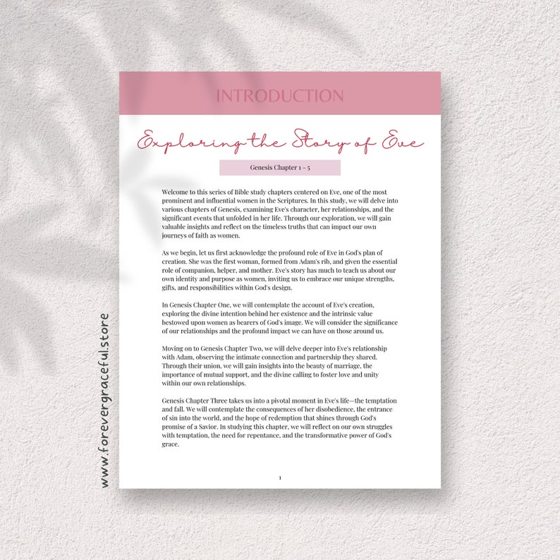 Women of the Word: Eve. Bible Study. - Etsy Australia