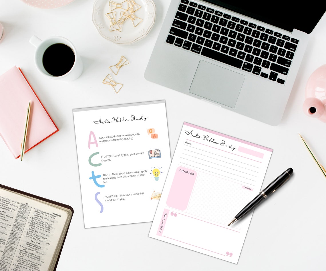 ACTS Bible Study Printable Template - Etsy Australia