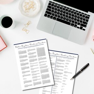 CATHOLIC Bible Chapter Tracker Printable Template - Etsy